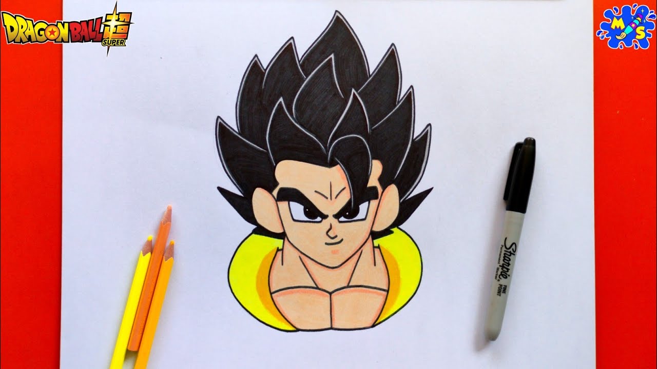 Gogeta Drawing || How to Draw Gogeta Face Easy Step by Step - YouTube