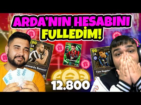 ARDA'YA SÜPRİZ! 🎉 HESABINA 12.800 MC YÜKLEYİP FULLEDİM! 🎁 ÇOK MUTLU OLDU! eFootball Mobile 2026