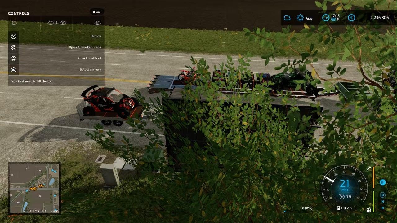 fs22 big trailer on lorry - YouTube