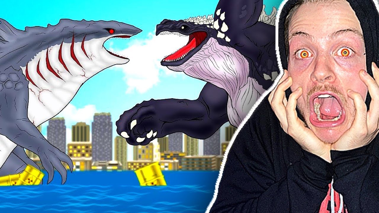 SHARKZILLA VS WHALE GODZILLA REACTION - YouTube