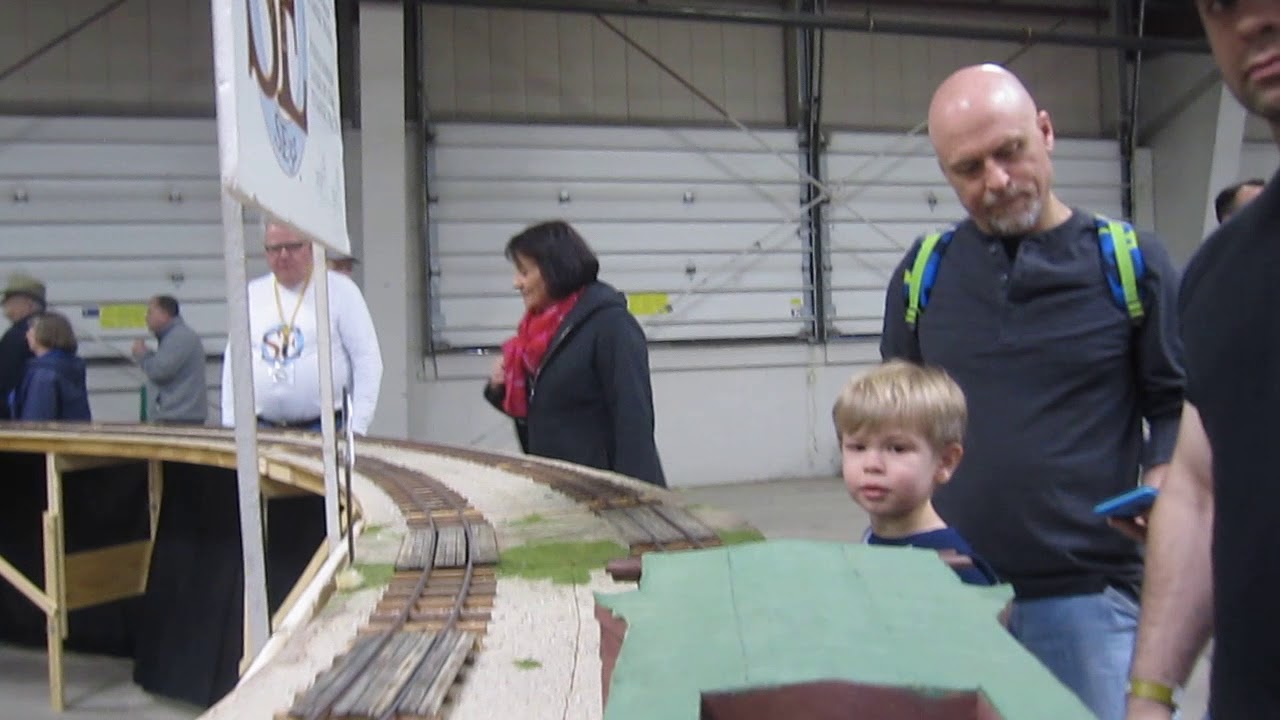 Springfield, MA train show 2018 7/8ths scale layout going to the end of ...