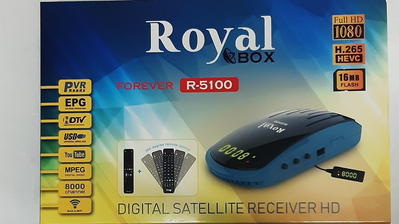 مراجعة وتفعيل جهاز الغزال Royal BOX R-5100 - YouTube