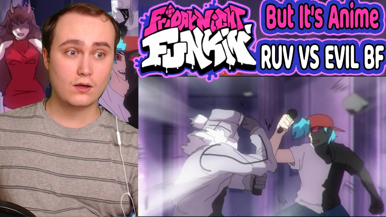 Friday Night Funkin' But It's Anime RUV VS EVIL BF │ FNF ANIMATION ...