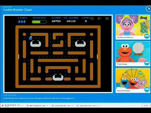 The Sesame Street website's "Cookie Monster Chase" - YouTube