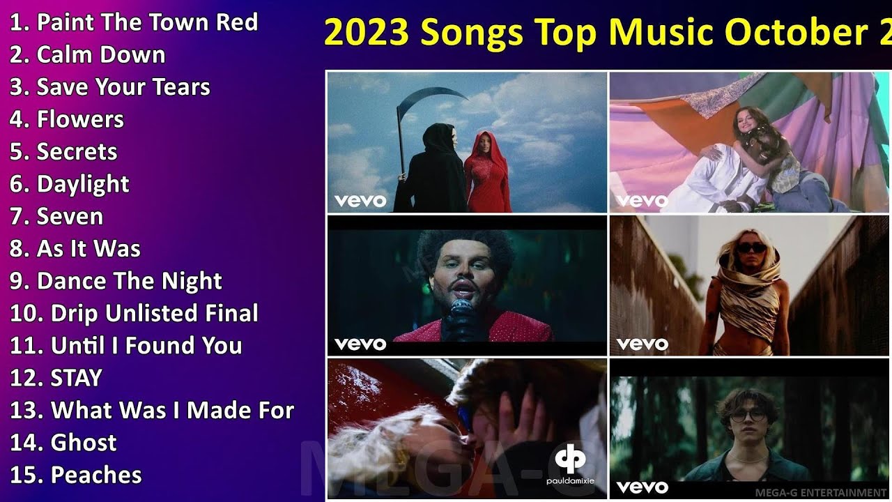 2023 Songs - Top Music October 2023 Playlist (Best Hit Songs 2023 ...