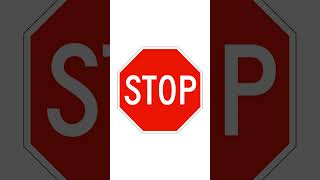 (No Ads) STOP sign - White Background, Vertical, 4K