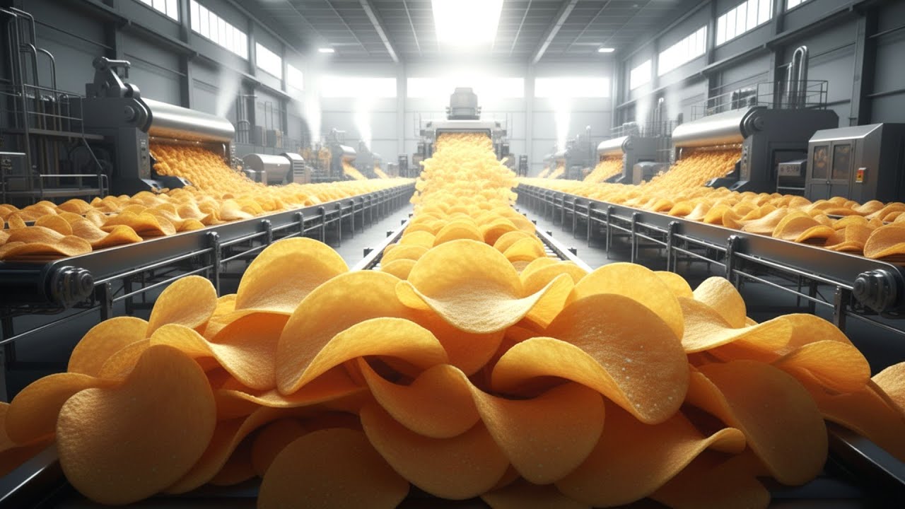 Inside the Giant U.S. Potato Chips Factory After Harvest Season - YouTube