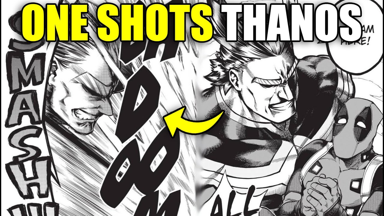 The Time All Might ONE SHOT Thanos!!! | My Hero Academia x Marvel ...