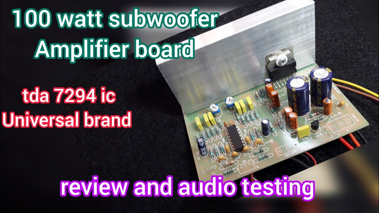 universal tda 7294 subwoofer amplifier board review and audio testing ...