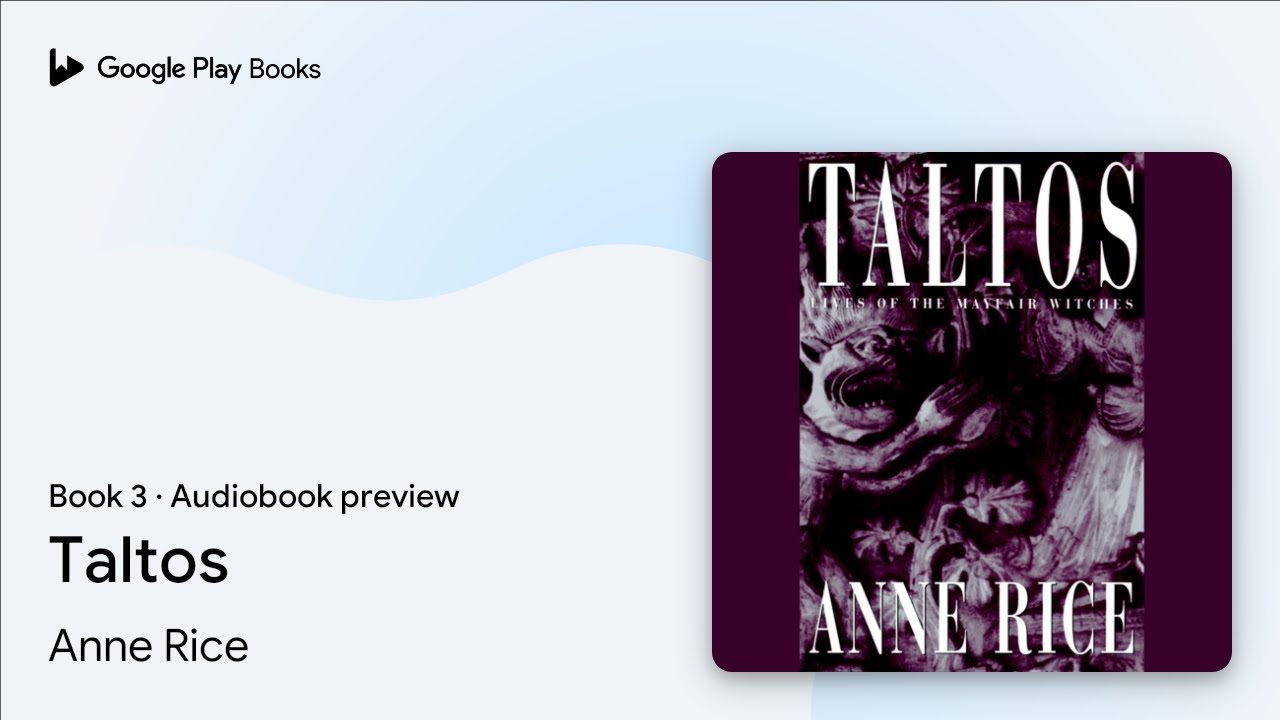 Taltos Book 3 by Anne Rice · Audiobook preview - YouTube