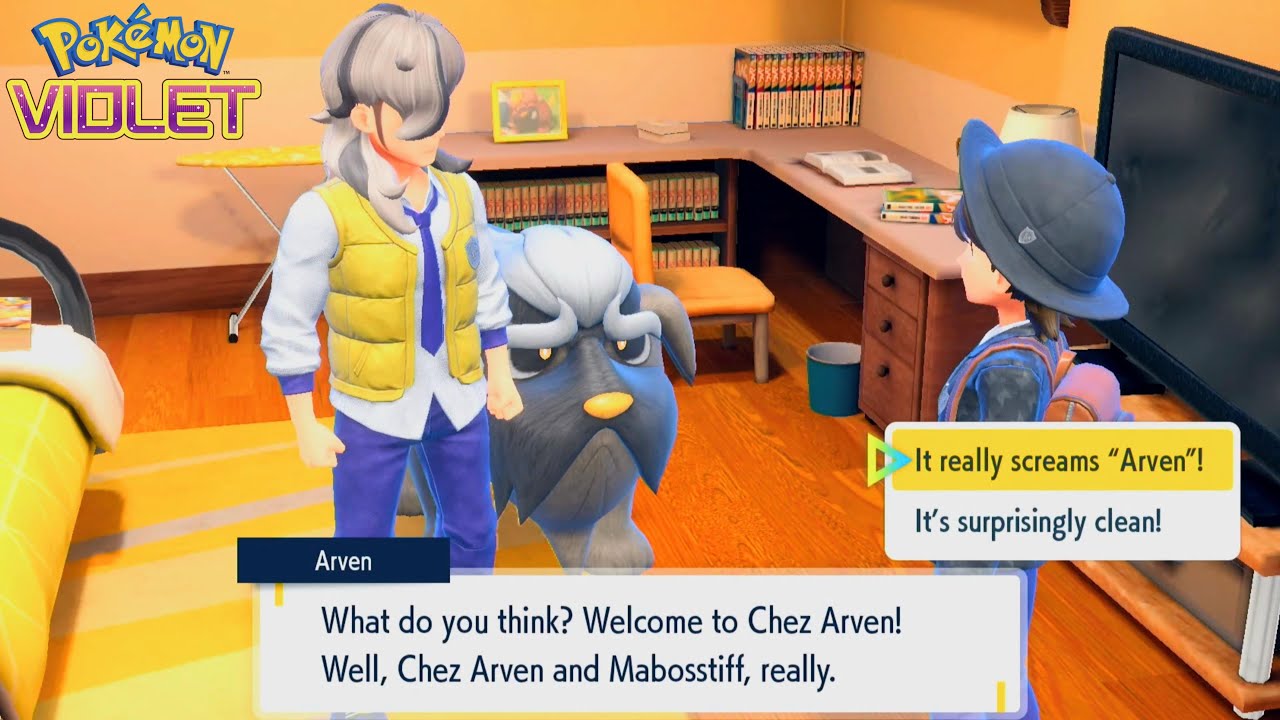 Pokémon Scarlet & Violet - Arven Dialogue on Schools Academy & Violet ...