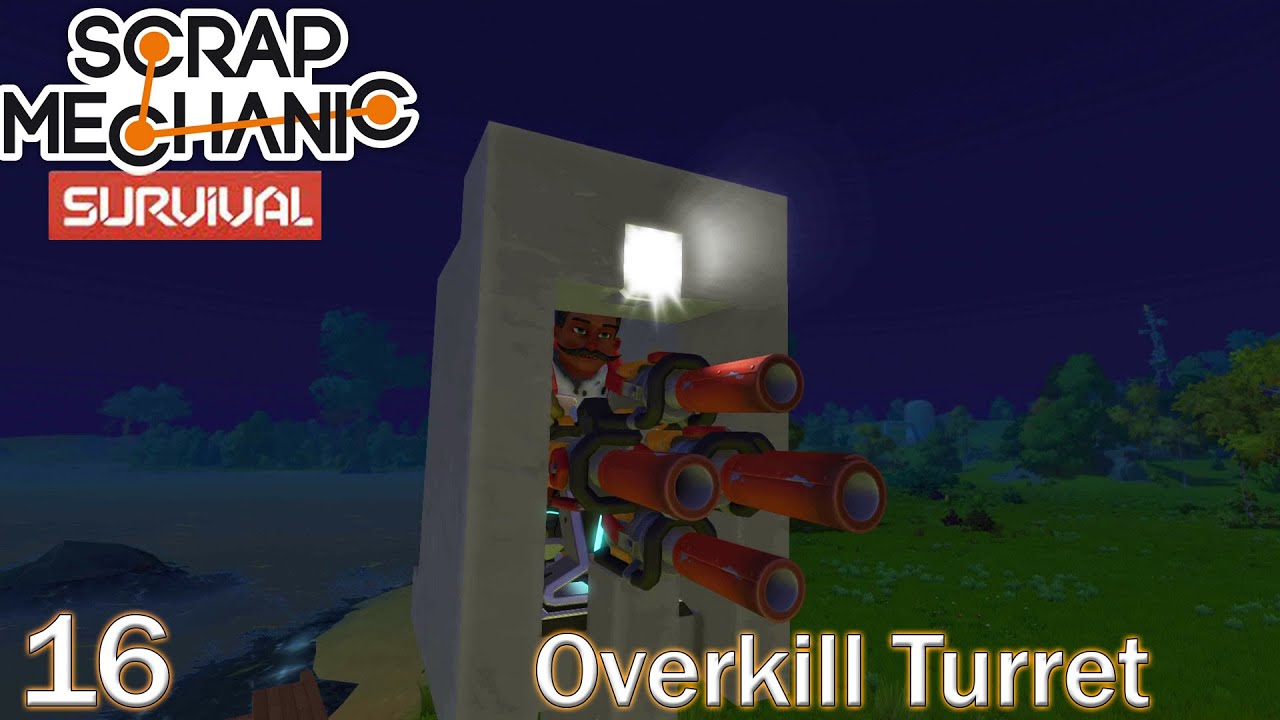 Engineering A Controllable Defense Turret | Scrap Mechanic Survival ...