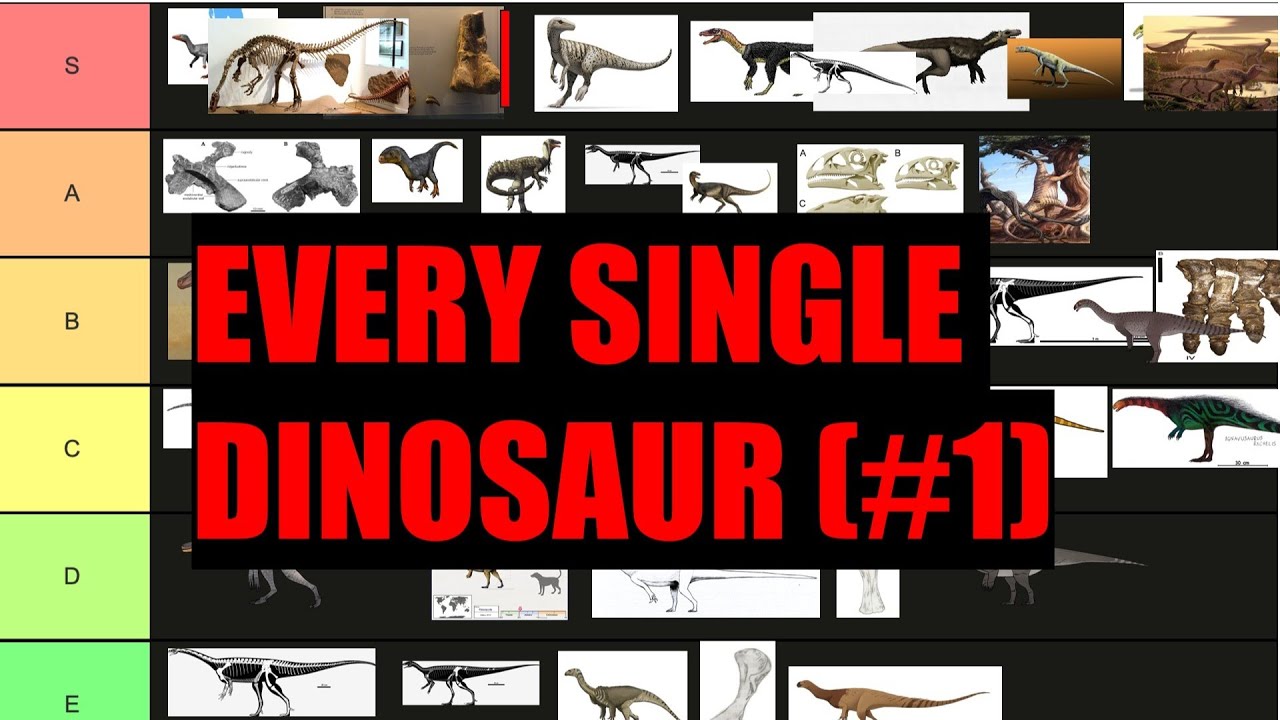 EVERY DINOSAUR TIERLIST: PT 1 - YouTube