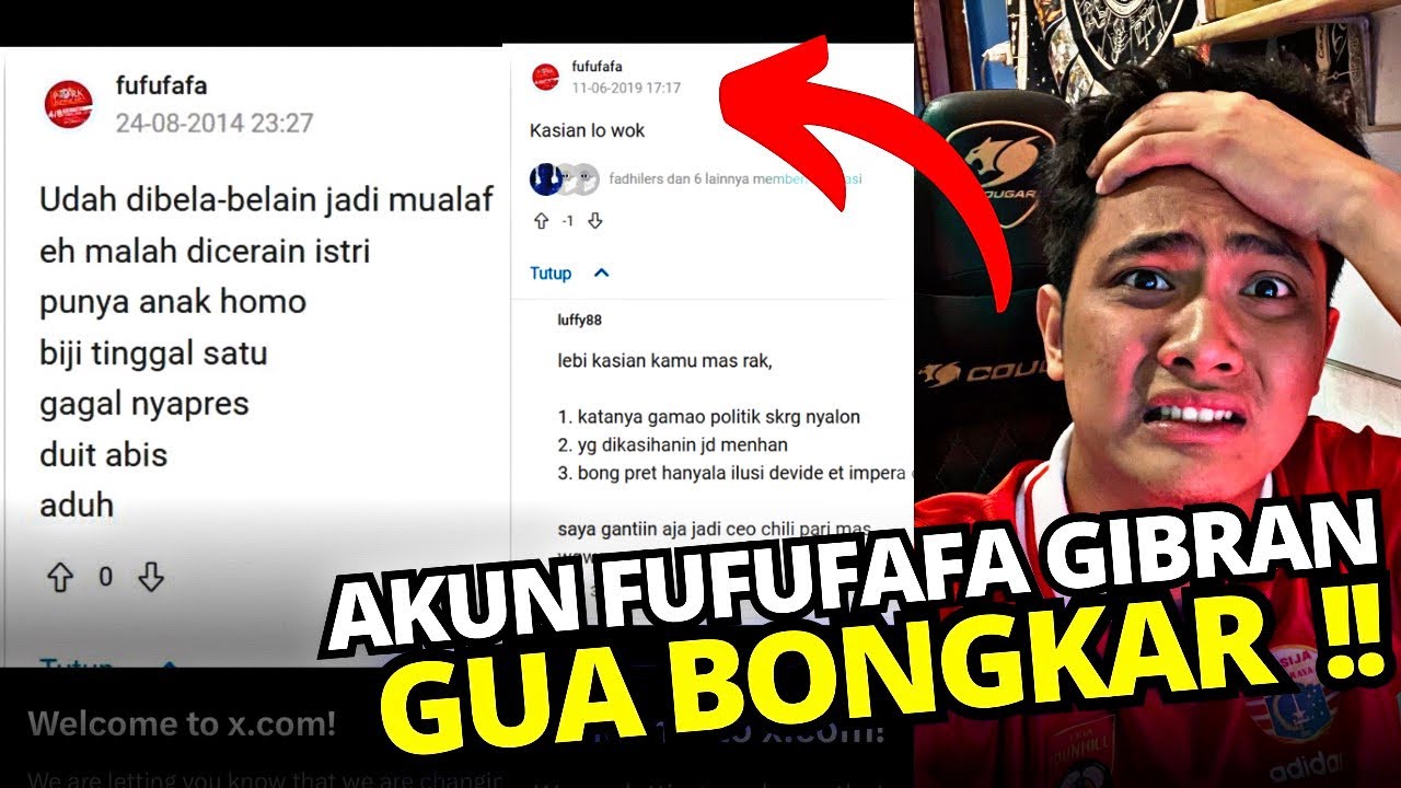VIRAL AKUN FUFUFAFA BENERAN PUNYA GIBRAN WOY‼REACT MEME TERBARU - YouTube