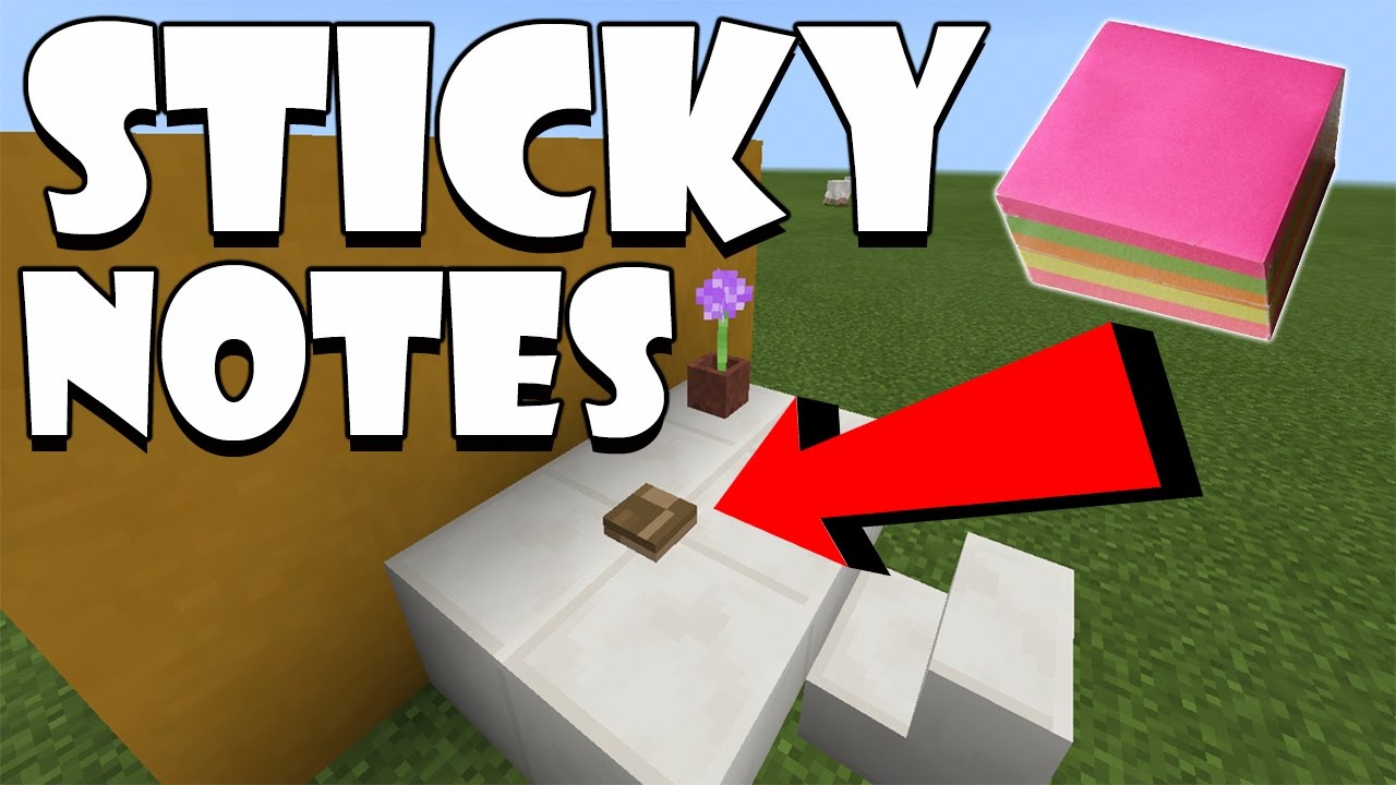 How To Make STICKY NOTES Minecraft PE Pocket Edition MCPE YouTube how-to-make-sticky-notes-minecraft-pe-pocket-edition-mcpe-youtube