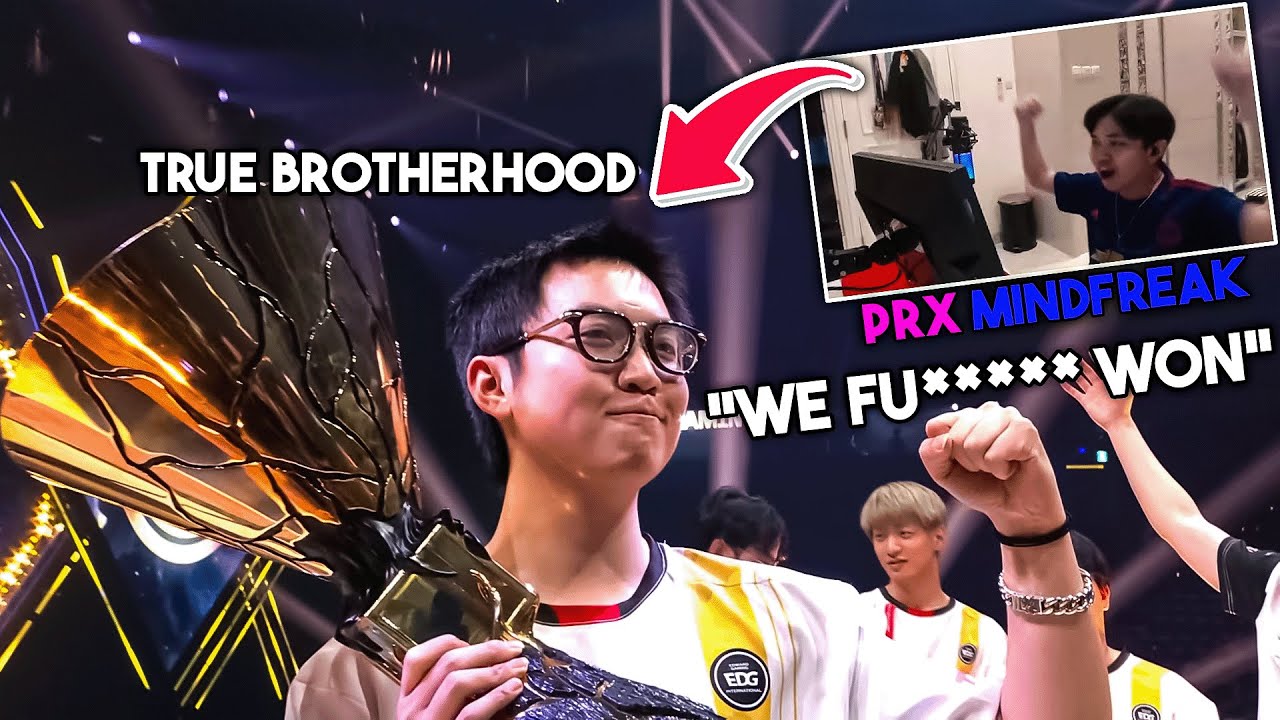 PRX Mindfreak reaction to EDG winning champs (wholesome reaction) - YouTube