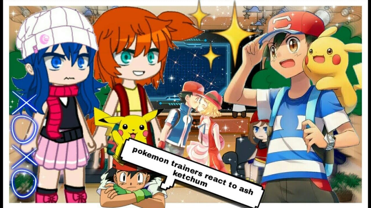 pokemon trainers react to ash ketchum #pokemon #anime #react #ash - YouTube