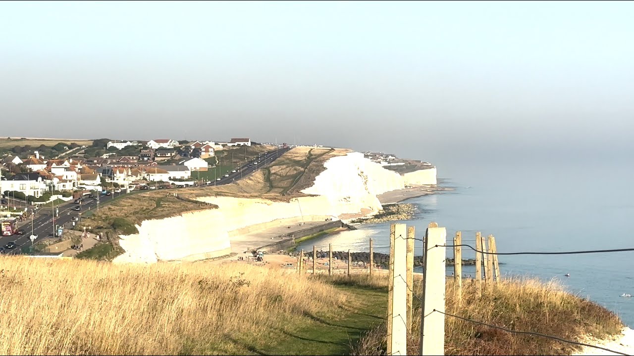 Saltdean White Cliffs and Tide, 4K, HDR, 60fps #uk #cliff - YouTube