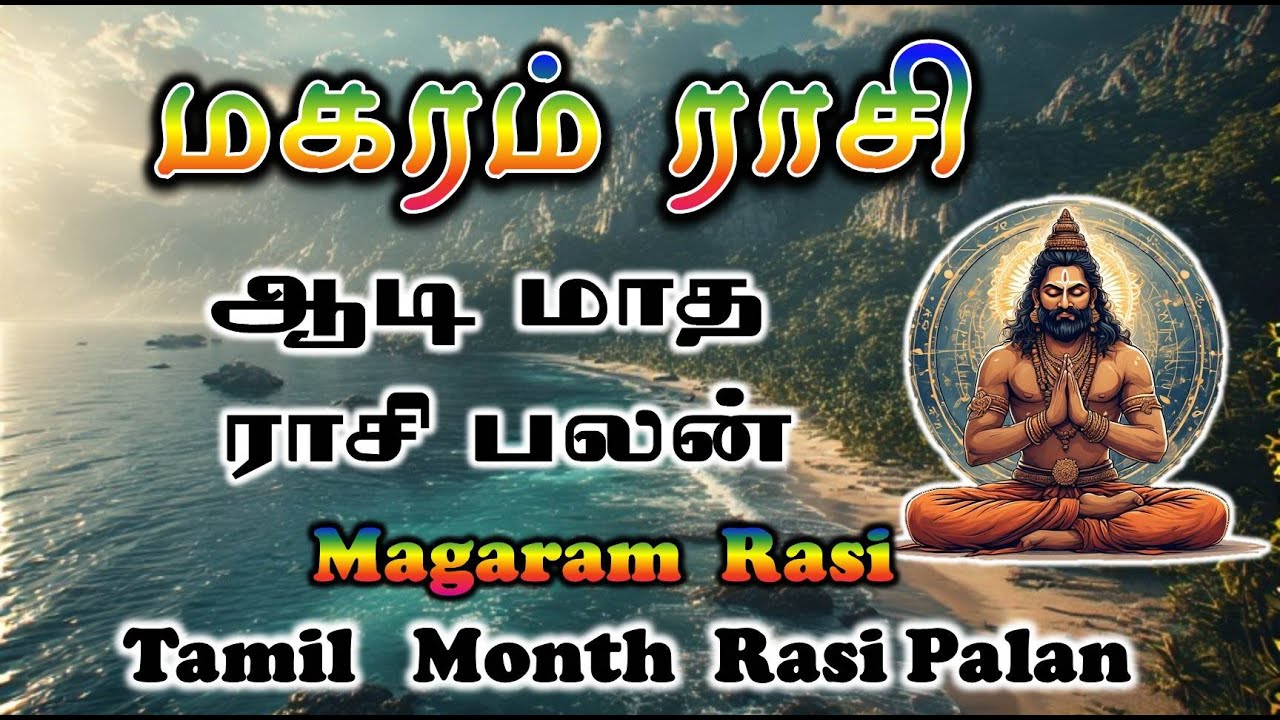 Magaram – Matha palan | மகரம் ஆடி மாத பலன் | Aadi Month Rasi Palan ...