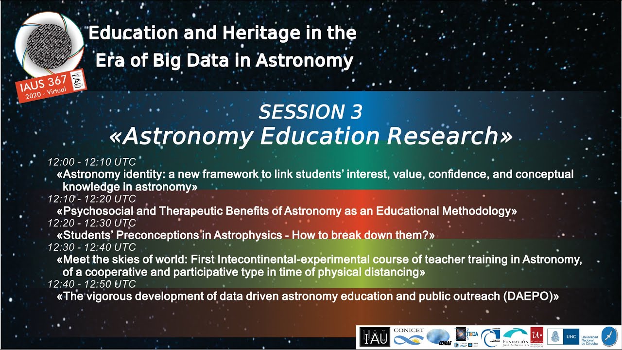 Session 3: Astronomy Education Research. - YouTube