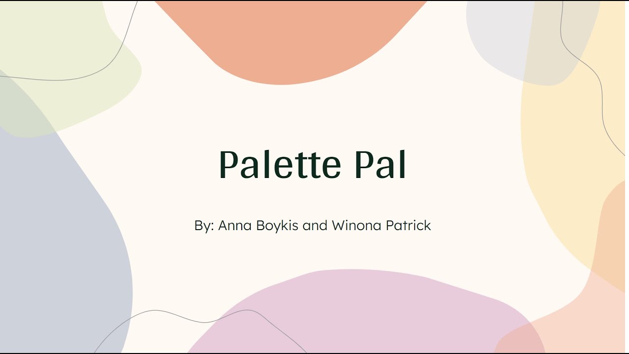 Palette Pal - ELC Accessible Beauty Hackathon 2023 - YouTube