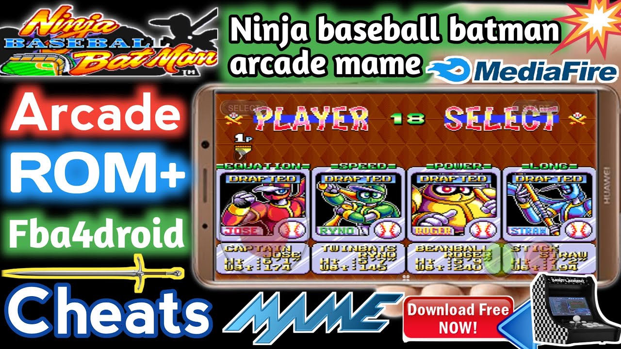 ninja baseball batman arcade rom•ninja baseball batman download android ...
