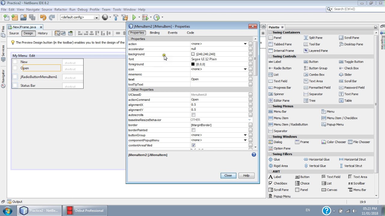 11 Jan 2018 - Menu, Toolbar and Dialog Boxes in Swing - YouTube