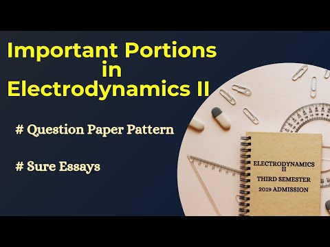 Important portions in Electrodynamics II - YouTube