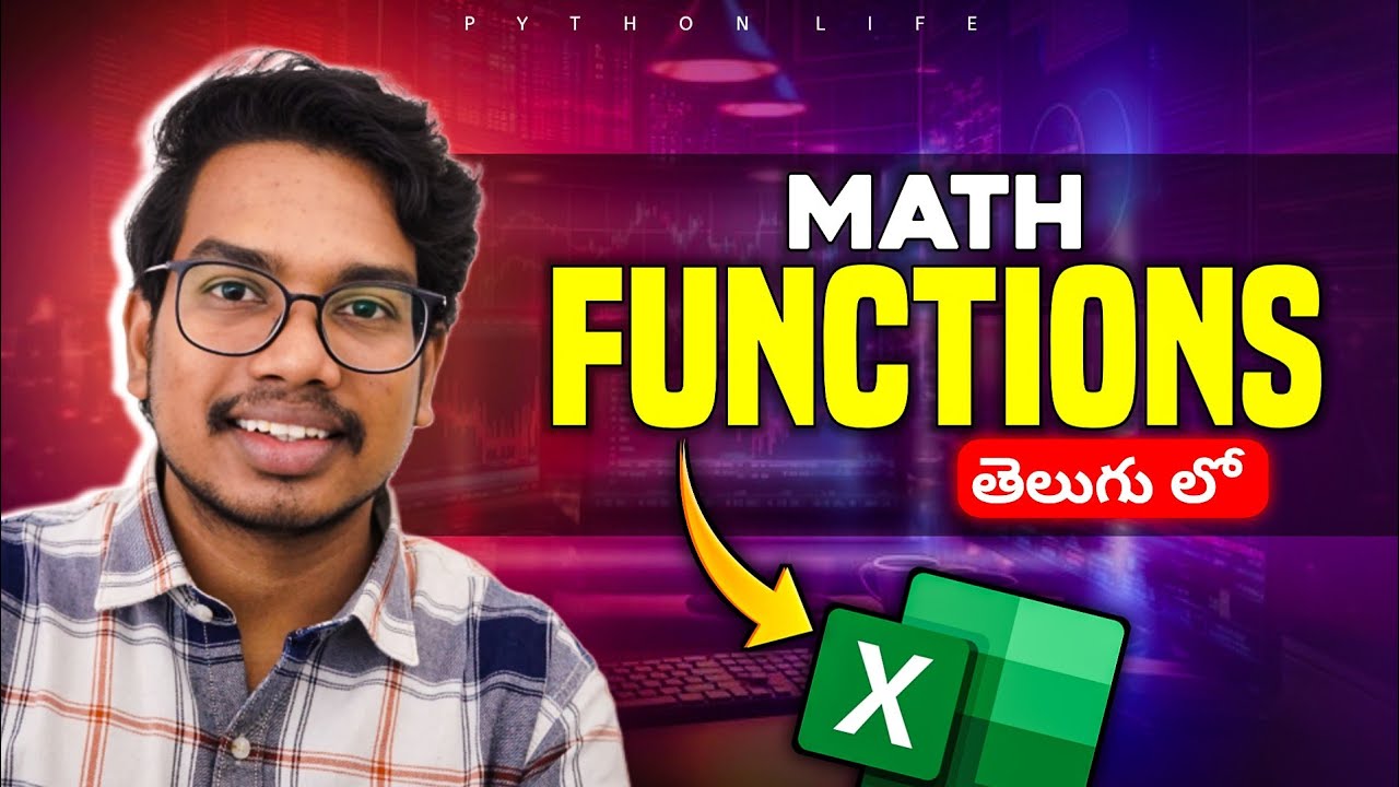 Math Functions Excel | Excel for Data Analyst | Excel in Telugu - YouTube