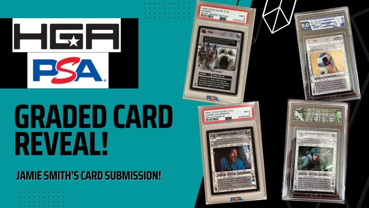 HGA & PSA Reveal! Star Wars CCG Custom Slab Labels! - YouTube