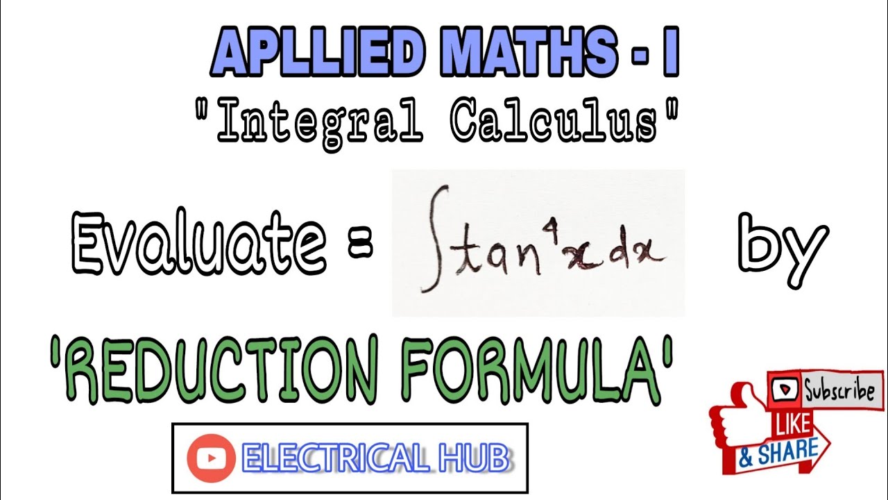 1-Reduction formula || integral calculus|| applied maths 1 - YouTube