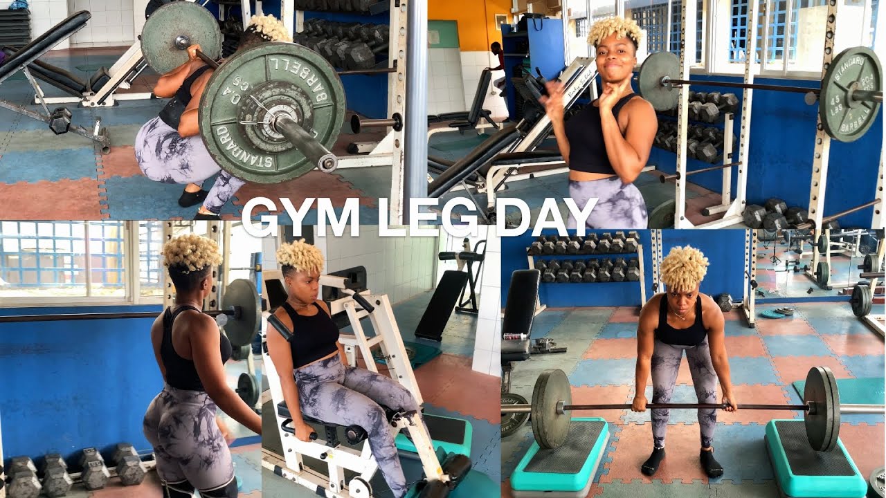 GYM LEG DAY WITH ME !! Grow your legs and glutes - YouTube