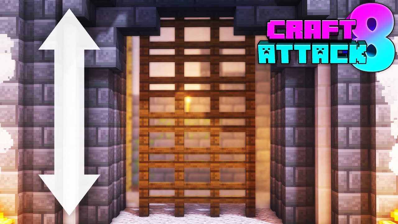 Funktionierendes Tor bauen in Minecraft 🔨 Craft Attack 8 mit Croco #33 ...