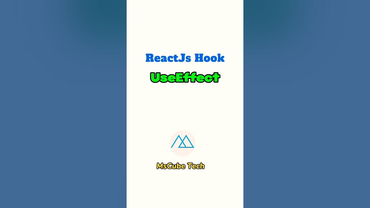 Useeffect In Reactjs Hooks Useeffect Hook In Interviews Question Mscubetech Coding Html