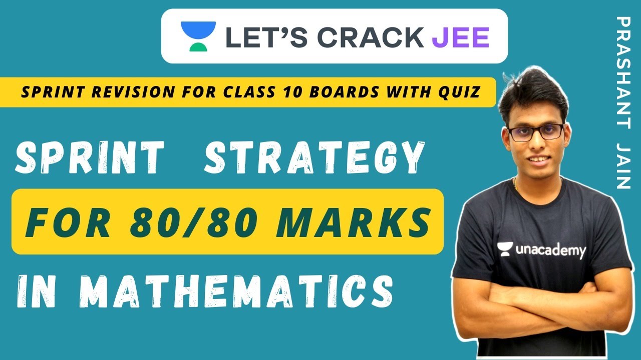Sprint Strategy for 80/80 marks in Mathematics | Sprint Revision ...