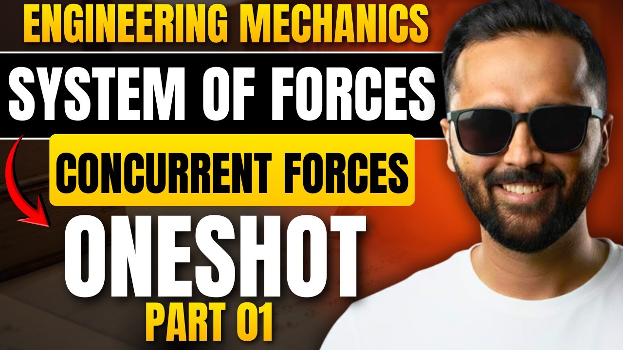 🔴LIVE | System of Forces | Engineering Mechanics | First Year ...