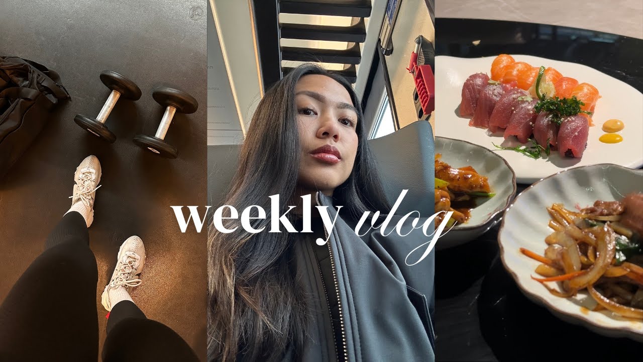 WEEKLY VLOG l morning routine, beaucoup de food, moments solo, mic'd up ...