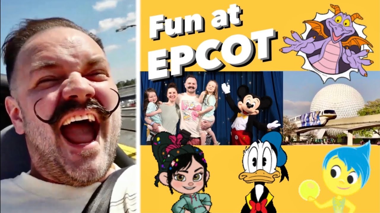 Meeting SO MANY Disney Characters at EPCOT | ADAM THE WOO Impression ...