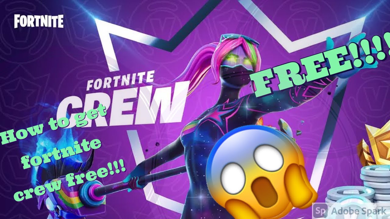 How to get a (free)fortnite crew subscription - YouTube