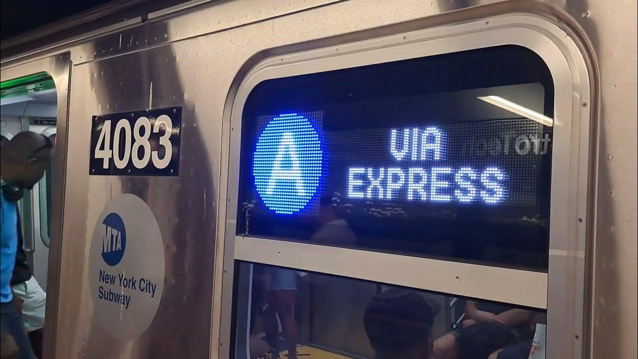 [MTA]:Manhattan bound Kawasaki R211A (A) train @Jay Street- MetroTech - YouTube