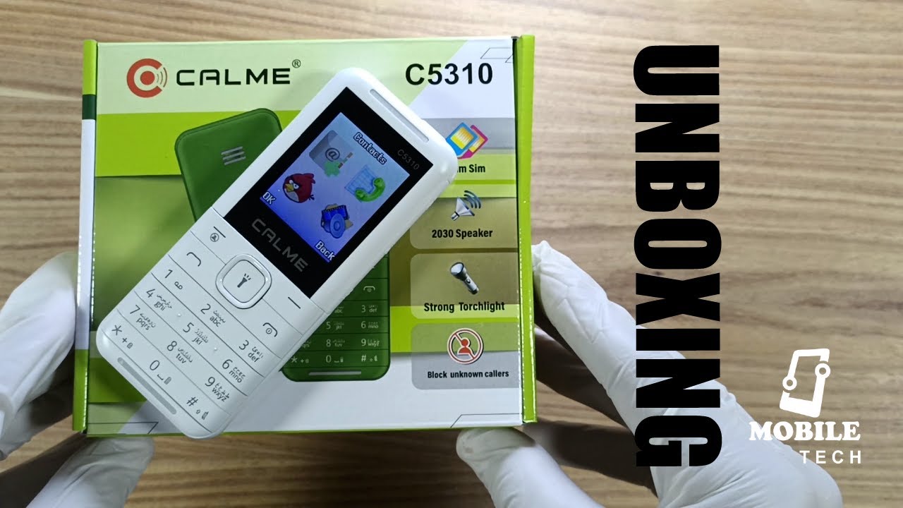 UNBOXING & REVIEW CALME C5310 SLIM AND STYLISH PHONE WHITE LIST OPTION ...