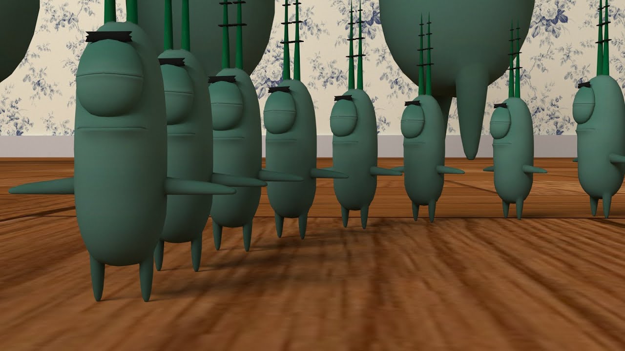 Plankton from Spongebob Squarepants falling down ASMR style - YouTube