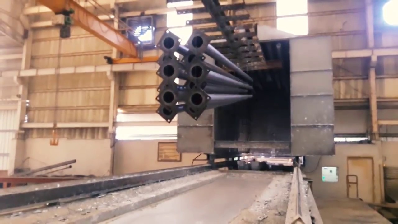 Hot Dip Galvanizing - Dipping Process - YouTube