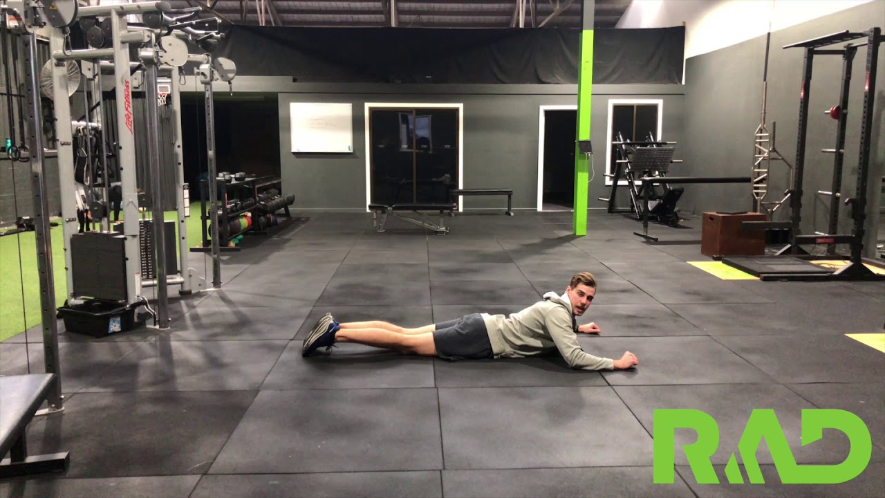 Prone Shoulder External Rotation at 90 degrees - YouTube