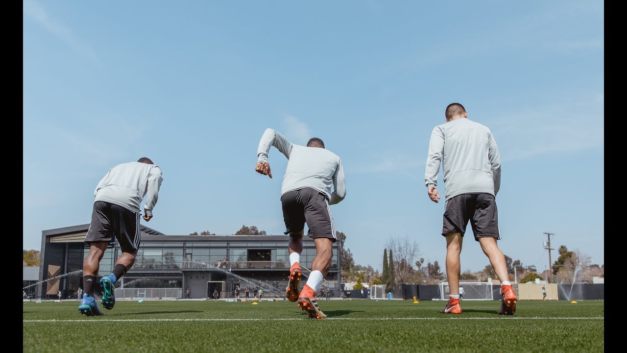 LAFC's First Day of Training at the Performance Center - YouTube