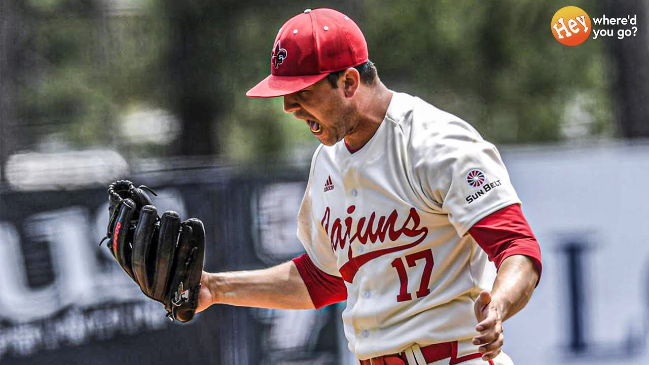 Gunner Leger, former Ragin' Cajuns Pitcher || Baseball Career at UL ...