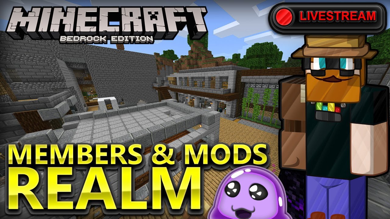 🔴 Beacon Setup Quest - Members & Mods Realm (Minecraft: Bedrock) - YouTube