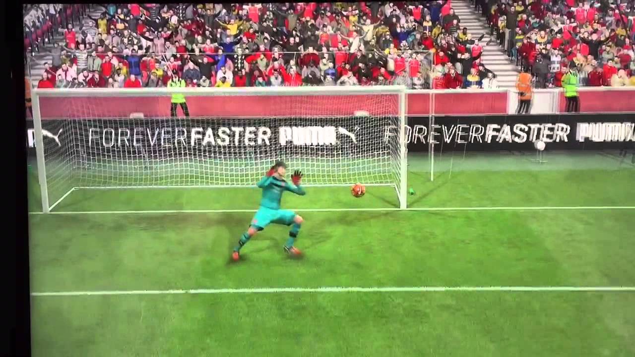 FIFA16 keeper save with Keeper slider=10 - YouTube