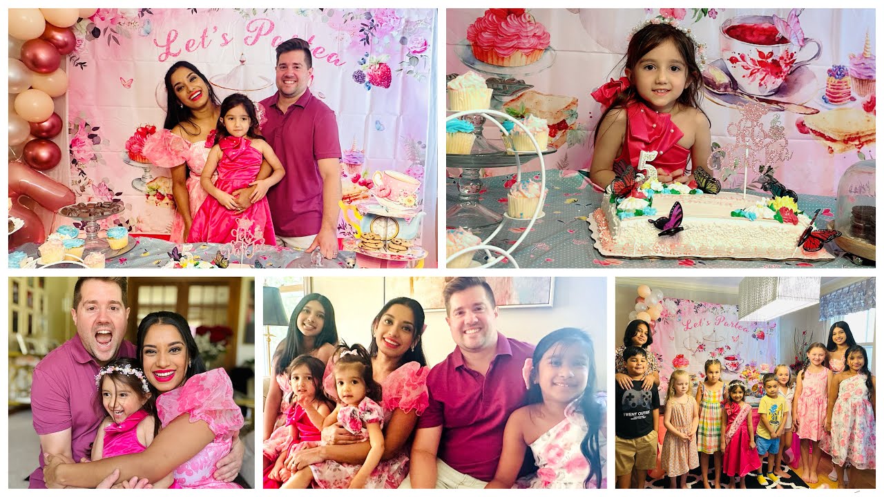 Amora’s 5th birthday party / tea party birthday party idea - YouTube