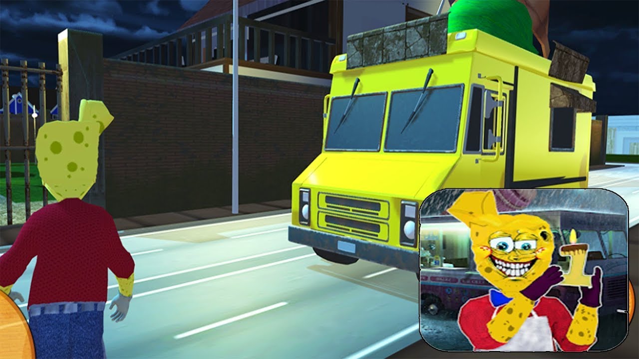 Hello Sponge Ice Scream - Horror Neighbor Game - Rod Is SpongeBob - YouTube